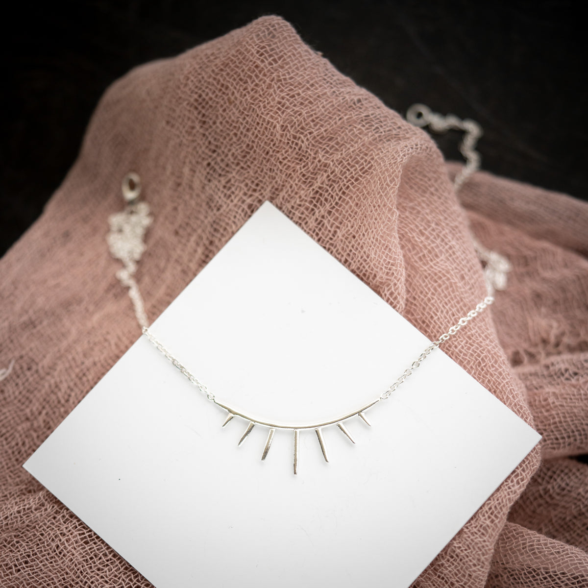 Helios Necklace Sterling Silver | Kristine Cabanban Jewelry